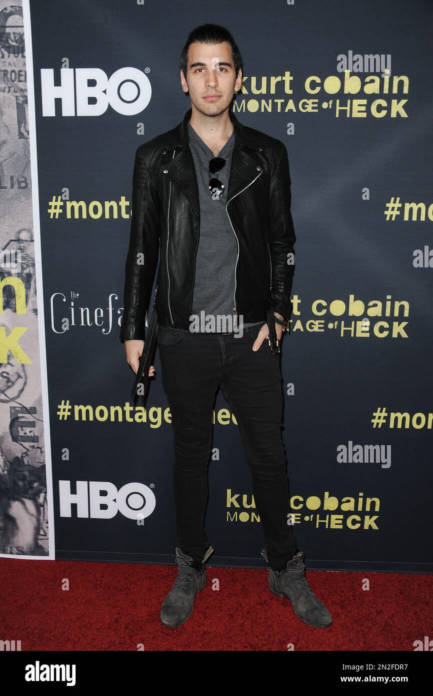 Nick Simmons arrives at the LA Premiere Of "Kurt Cobain: Montage of ...