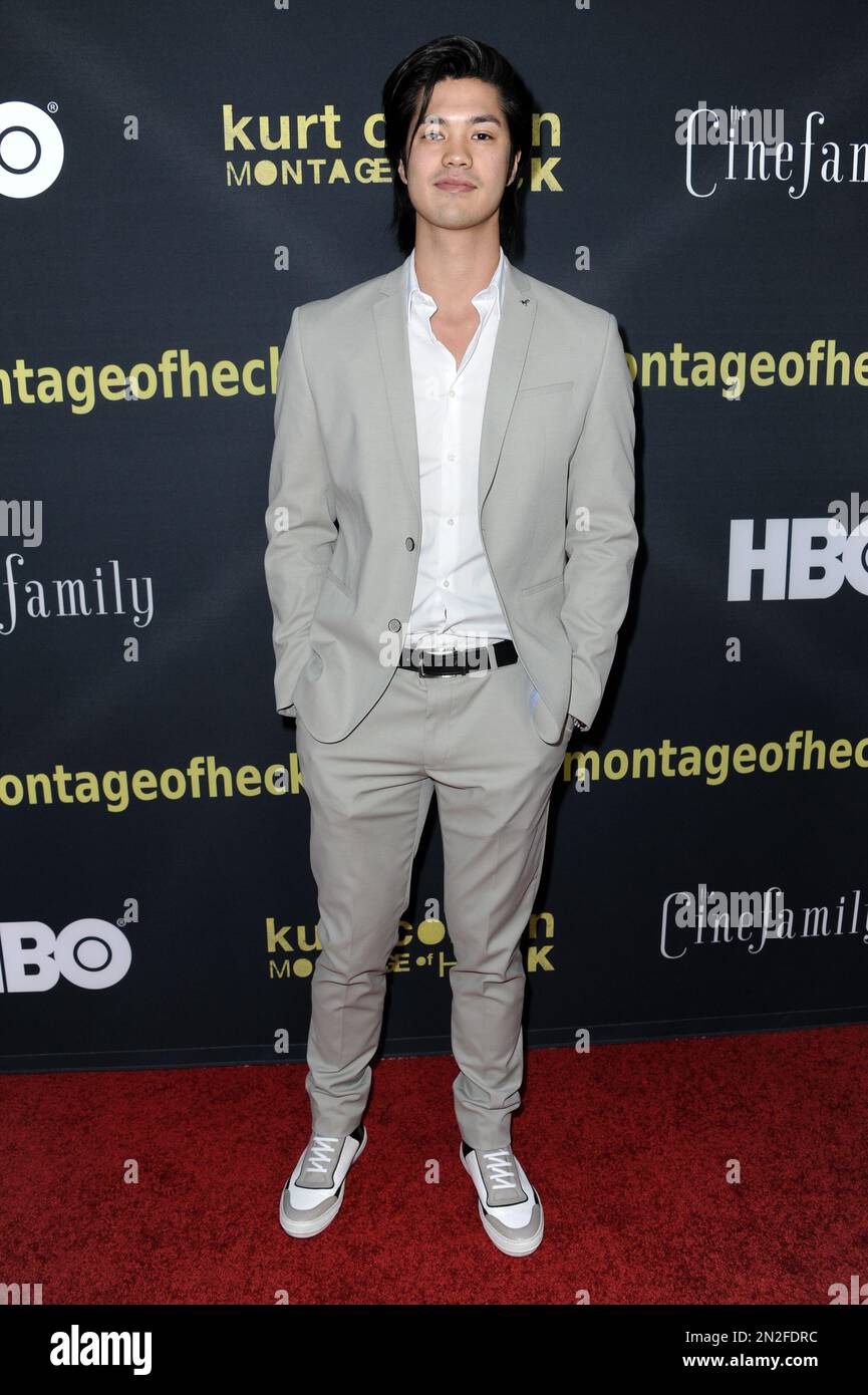 Ross Butler arrives at the LA Premiere Of "Kurt Cobain: Montage of Heck ...