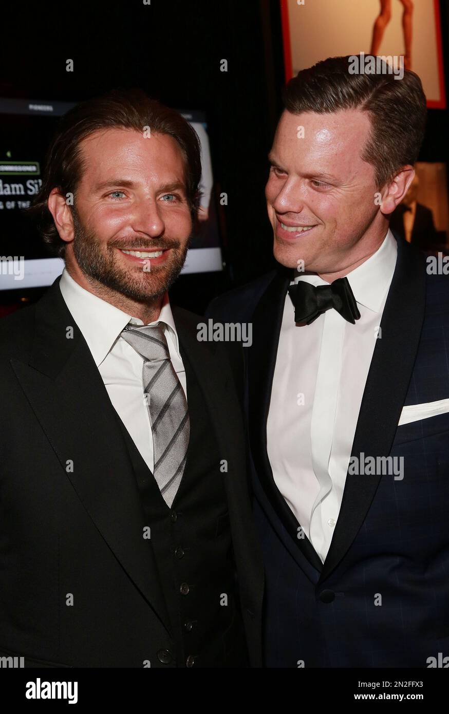 Actor Bradley Cooper and American television personality Willie Geist ...