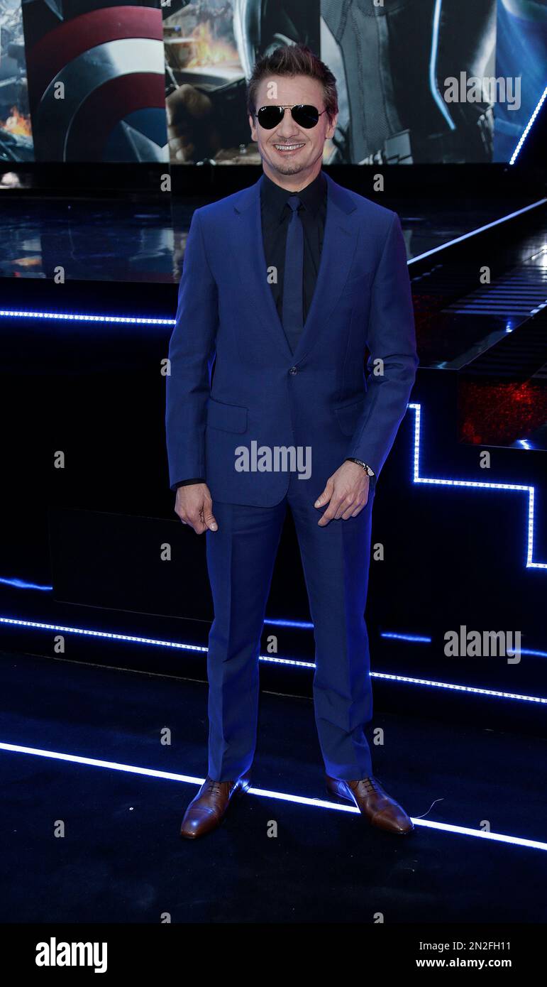 Jeremy Renner poses for photographers upon arrival at the premiere for ...