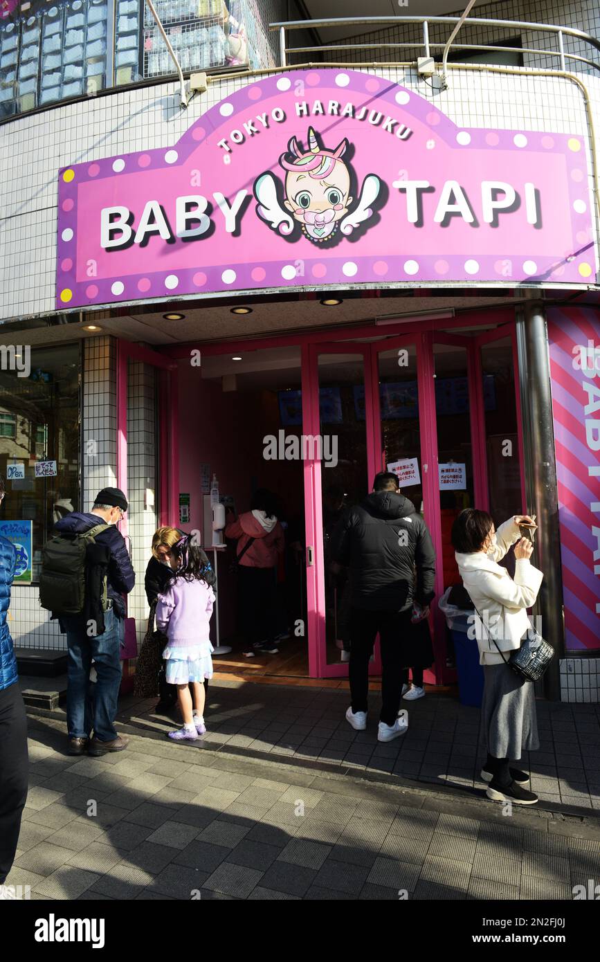 Baby Tapi, Harajuku, Tokyo, Japan Stock Photo - Alamy
