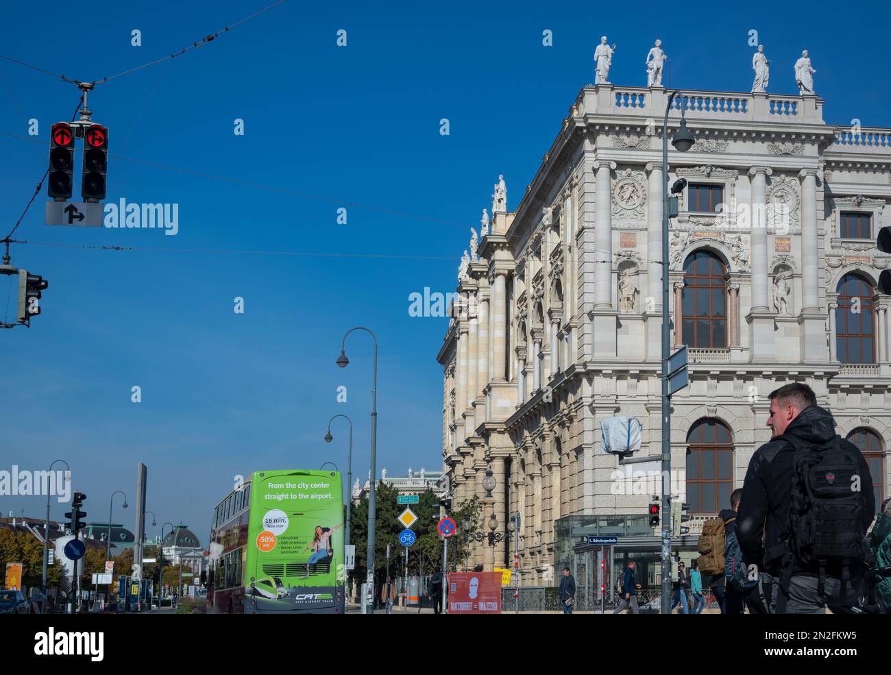 View of the Vienna City Hall ,the seat of the local government of ...