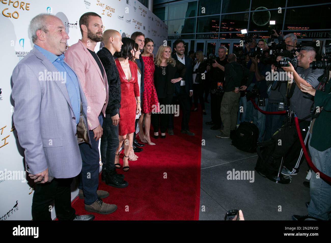 Bill Clark, from left to right, Garret Dillahunt, Evan Ross, Courteney ...