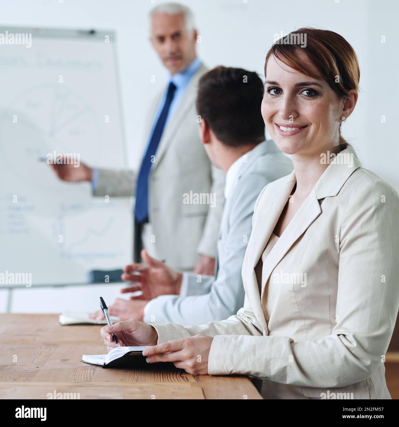 My career is just getting started. Portrait of a young executive in a ...