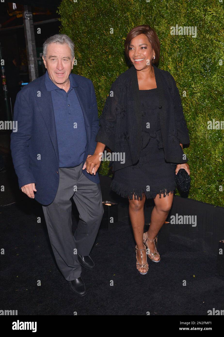 Actor Robert De Niro and wife Grace Hightower attend the CHANEL 10th ...