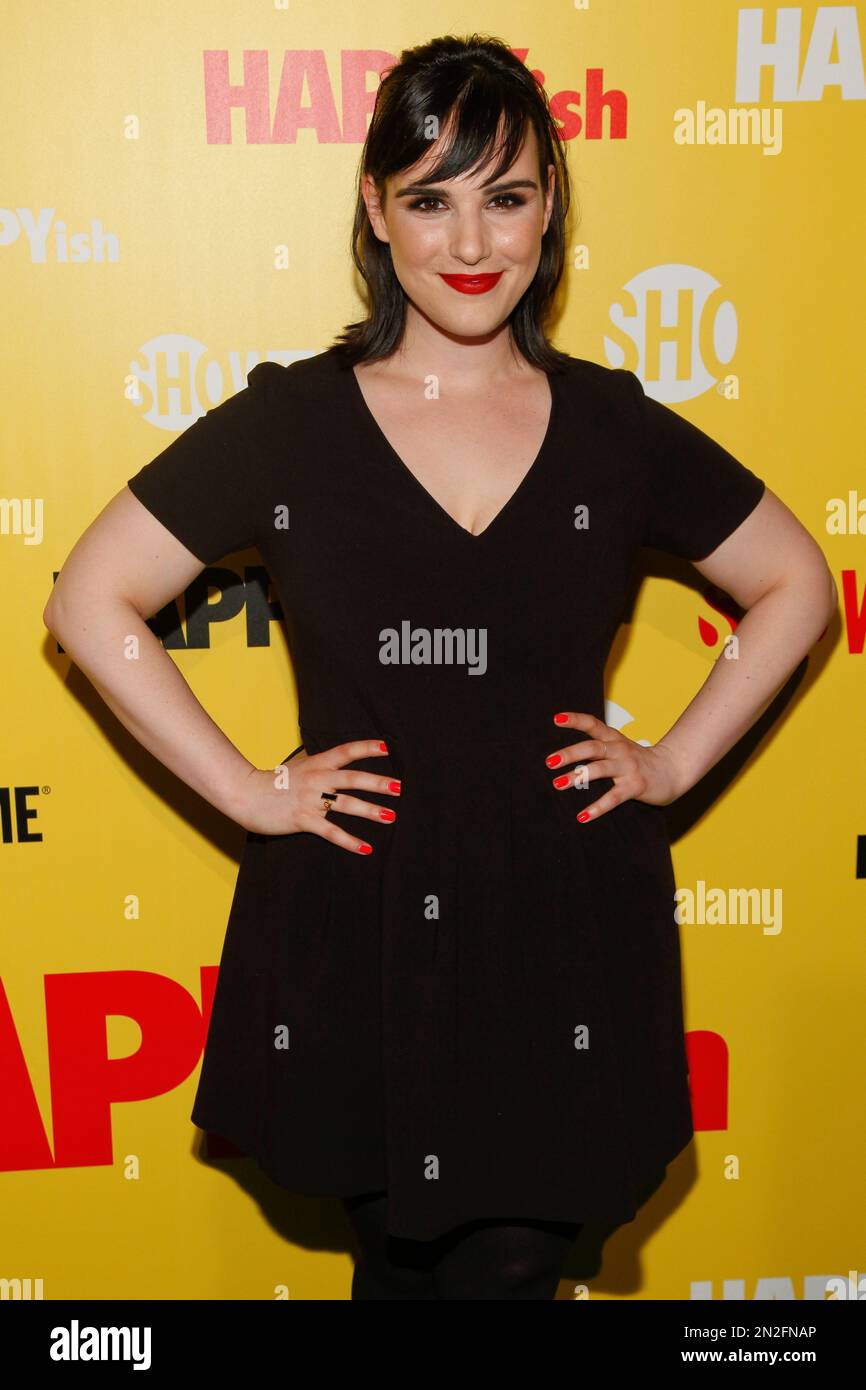 Molly Hager attends the Showtime series premiere of "HAPPYish" at the ...