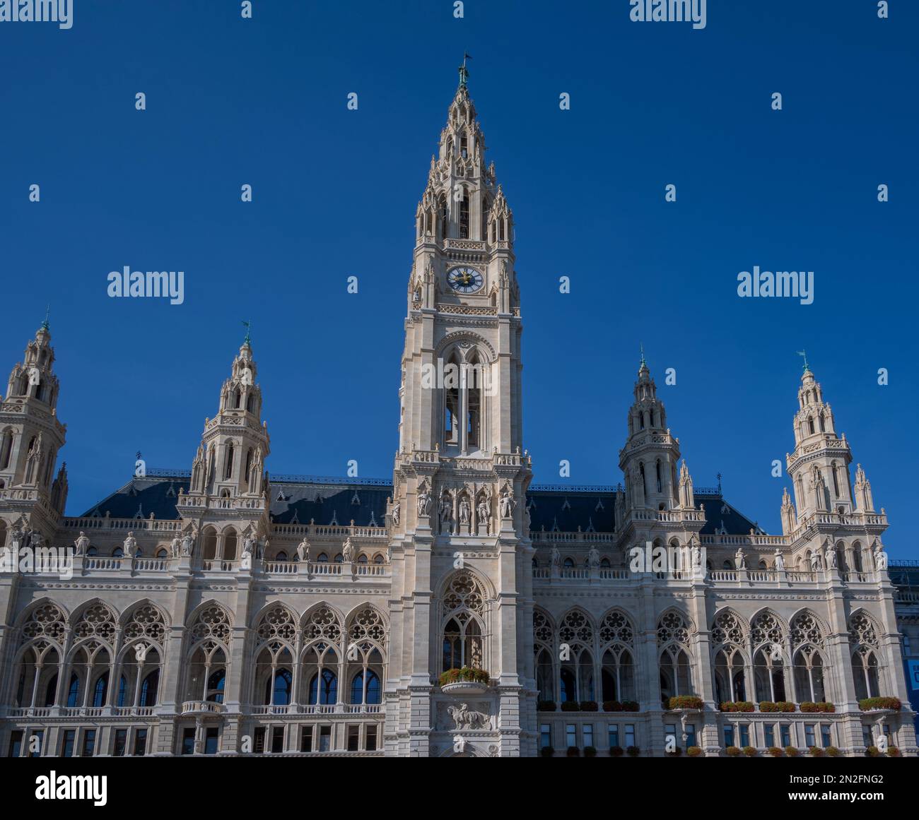 View of the Vienna City Hall ,the seat of the local government of ...