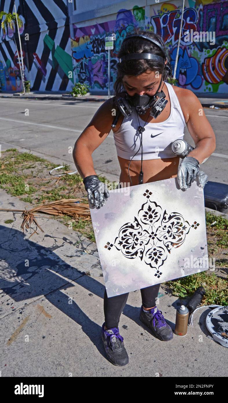 This April 4, 2015 photo shows Jasmine Dearden of Miami, whose street ...