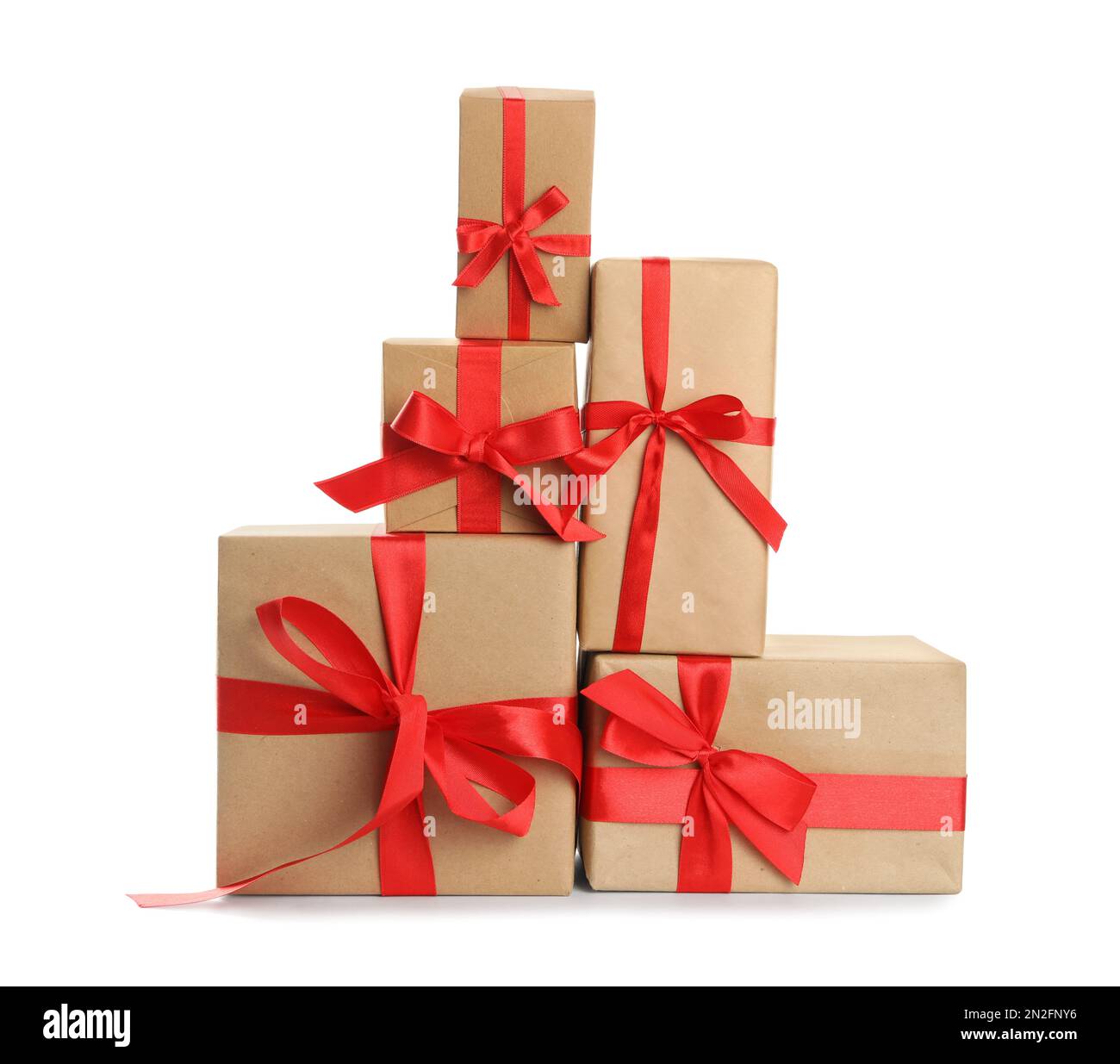 Stack craft wrapped boxes hi-res stock photography and images - Alamy
