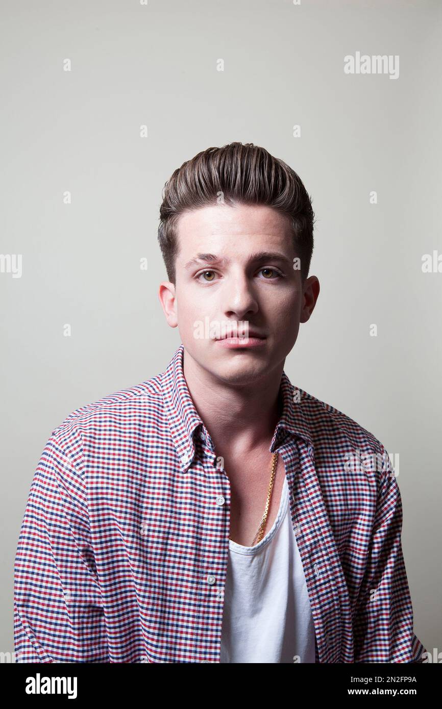 This April 17, 2015 photo shows singer-songwriter Charlie Puth in Los ...