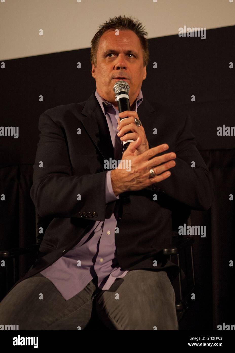 Film critic Richard Roeper during the Q&A for the Chicago premiere of ...