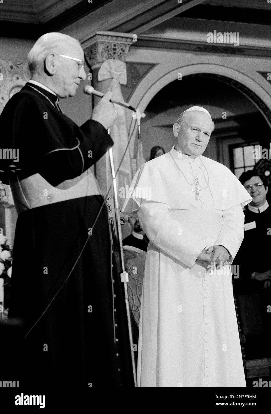 Pope John Paul II is introduced by Cardinal John Krol at St. Peter the ...