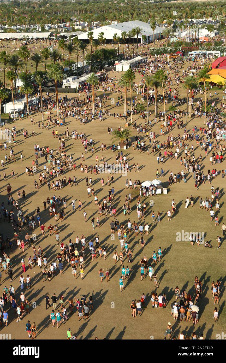 Festival-goers attend the Coachella Music and Arts Festival - Weekend 2 ...