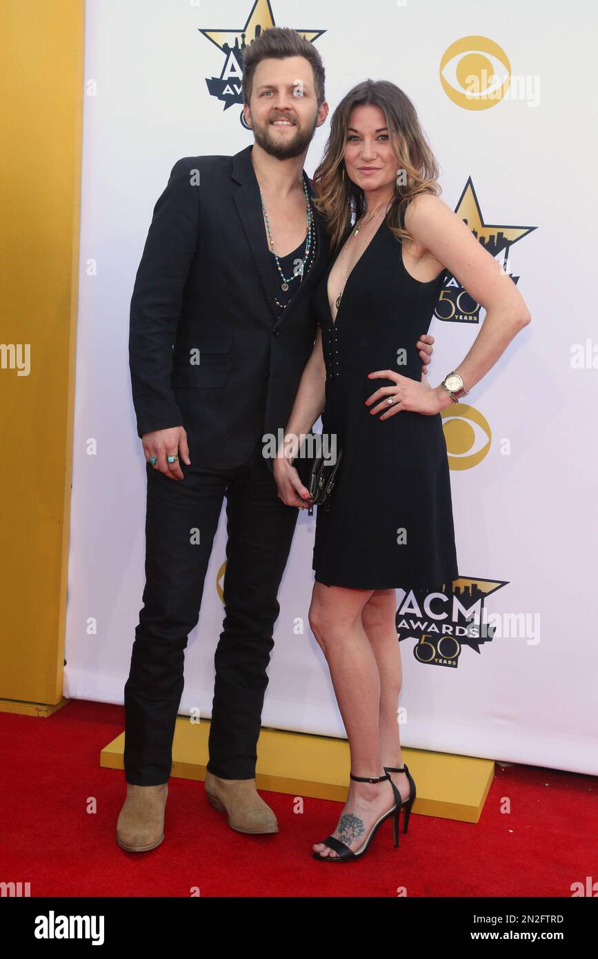 Bryan Dawley, left, and Rachel Beauregard, of Native Run, arrive at the ...