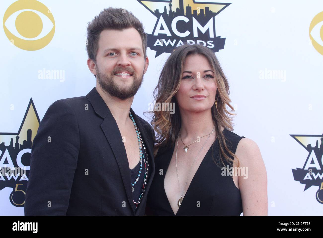 Bryan Dawley, left, and Rachel Beauregard, of Native Run, arrive at the ...