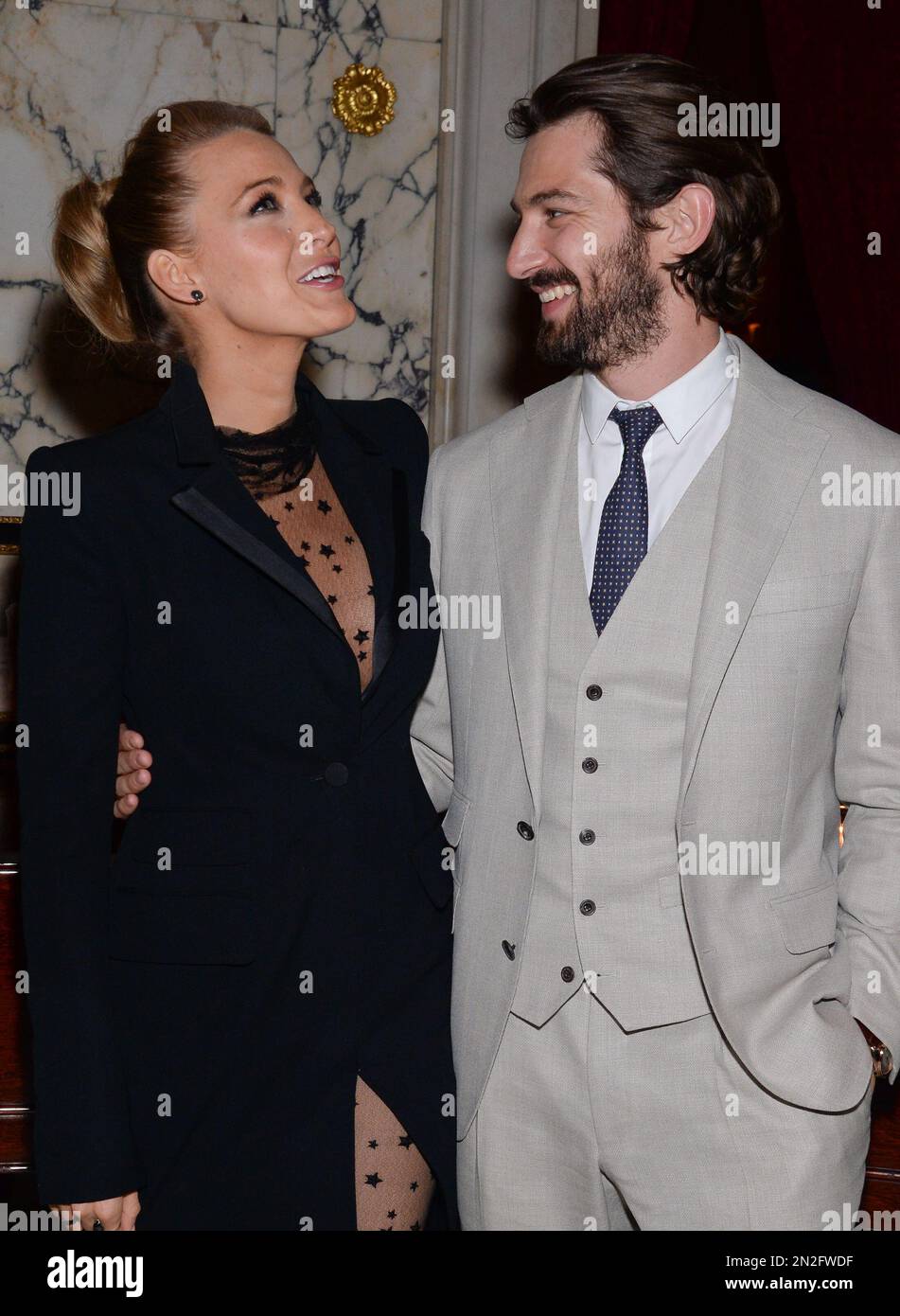 Actors Blake Lively and Michiel Huisman attend the premiere party for ...
