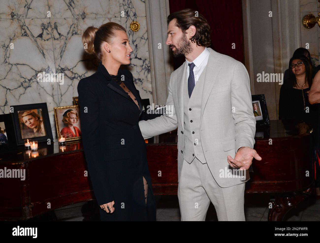 Actors Blake Lively and Michiel Huisman attend the premiere party for ...