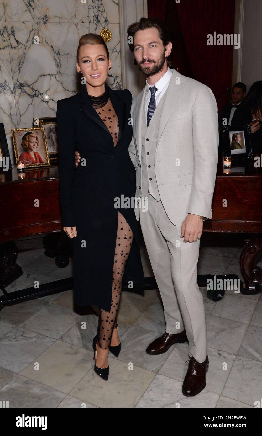 Actors Blake Lively and Michiel Huisman attend the premiere party for ...