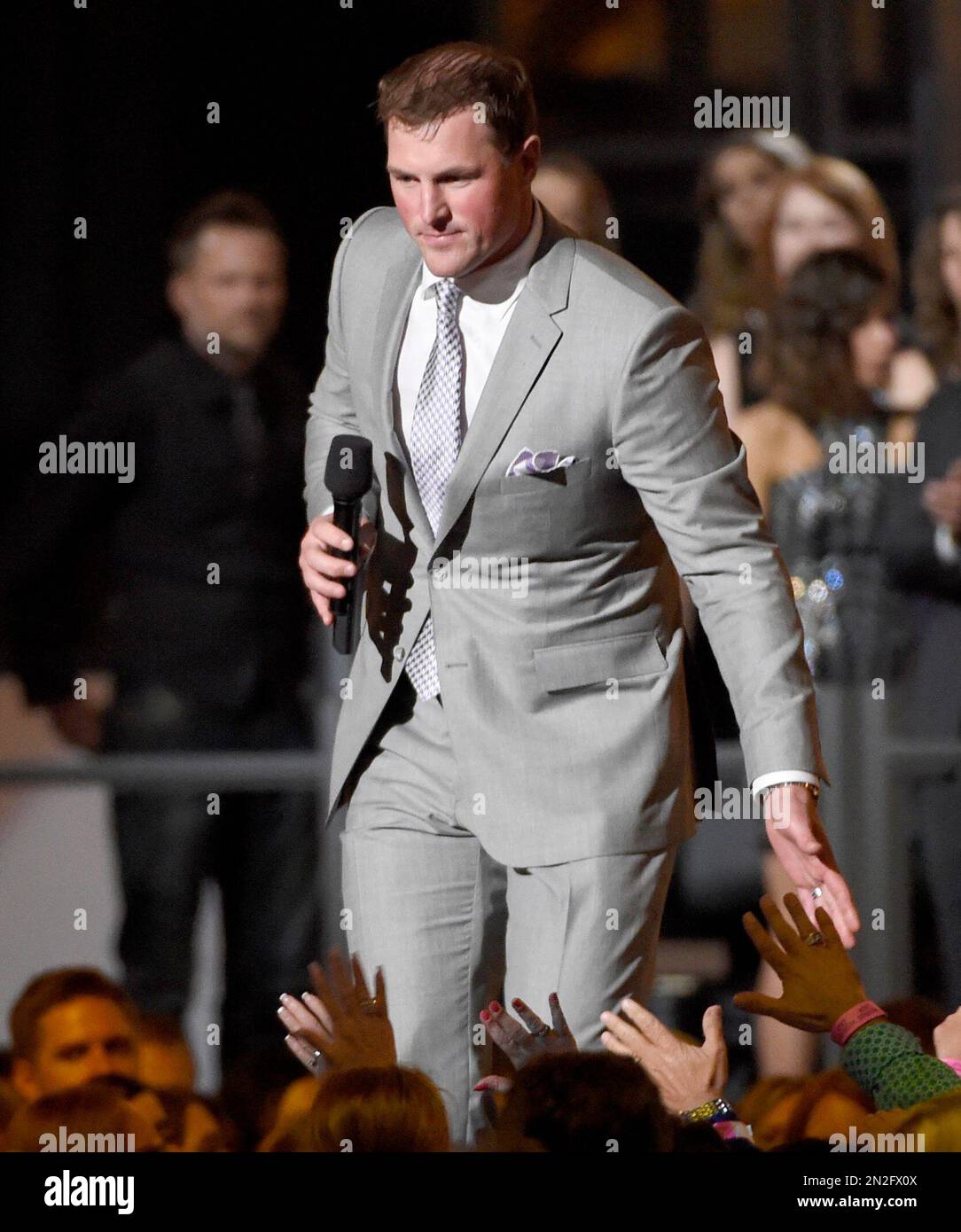 Jason Witten walks on stage at the 50th annual Academy of Country Music ...
