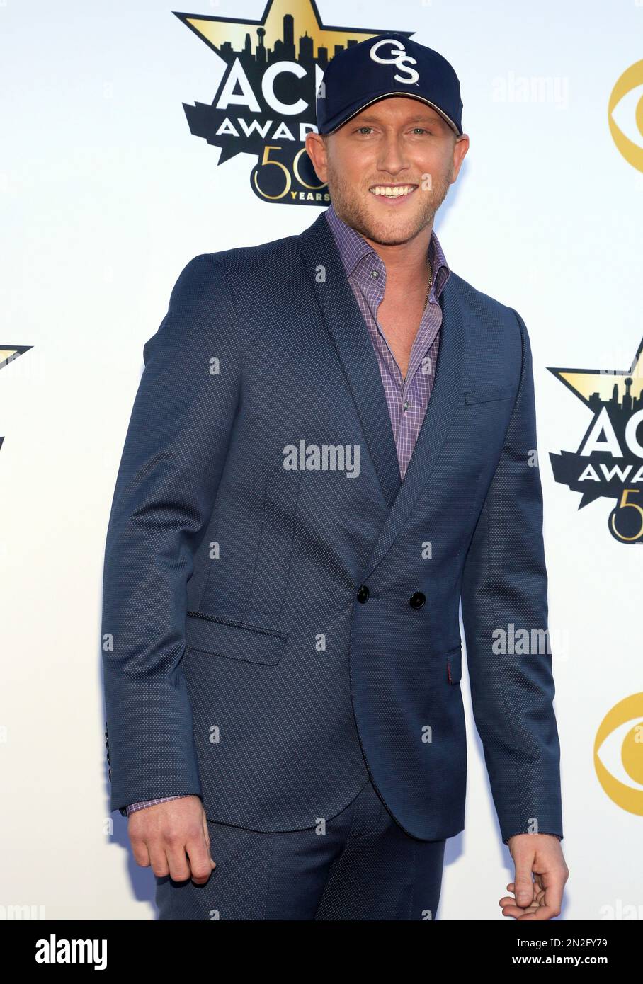 Cole Swindell arrives at the 50th annual Academy of Country Music ...