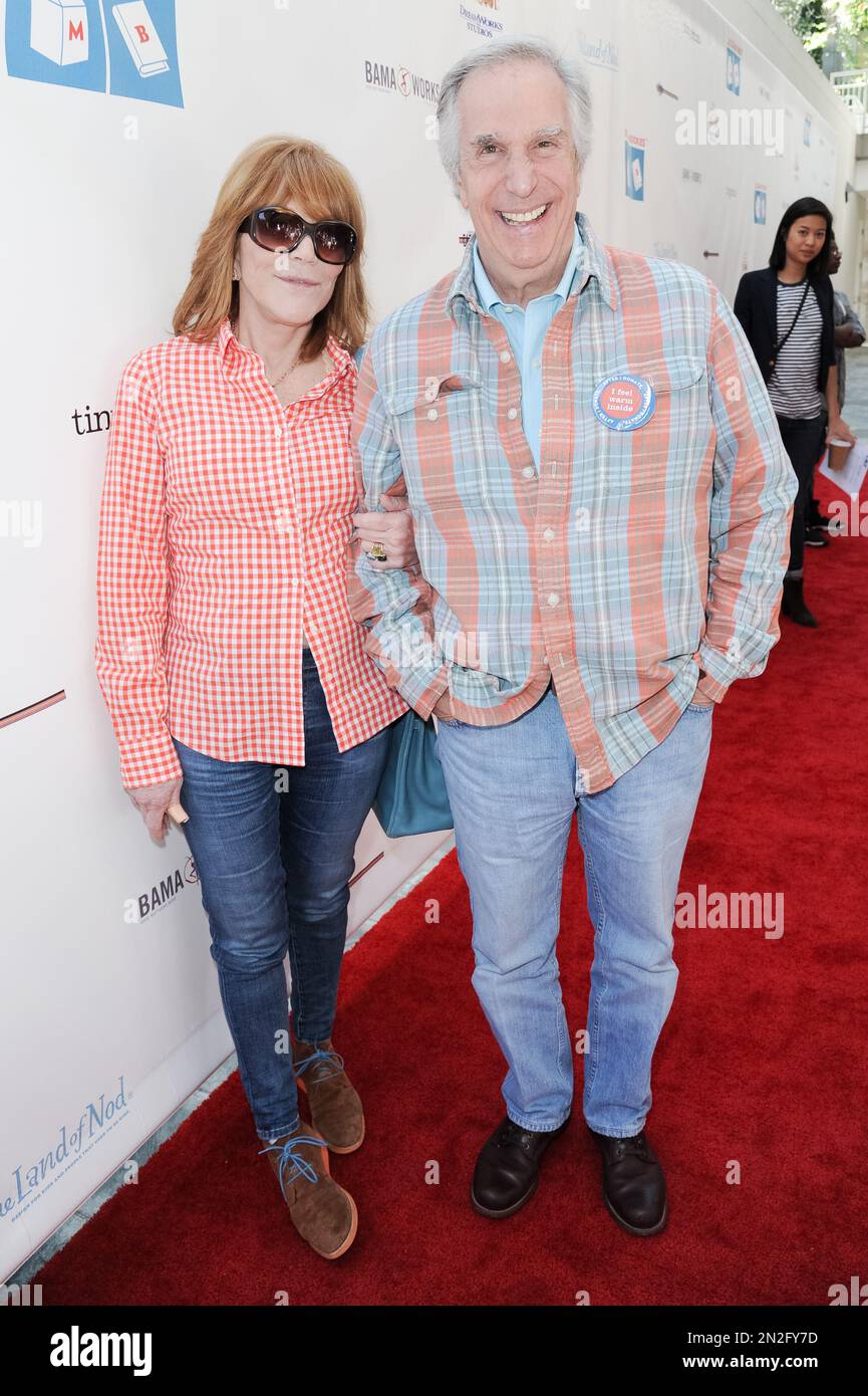Stacey Weitzman, left, and Henry Winkler arrive at Milk + Bookies Story ...