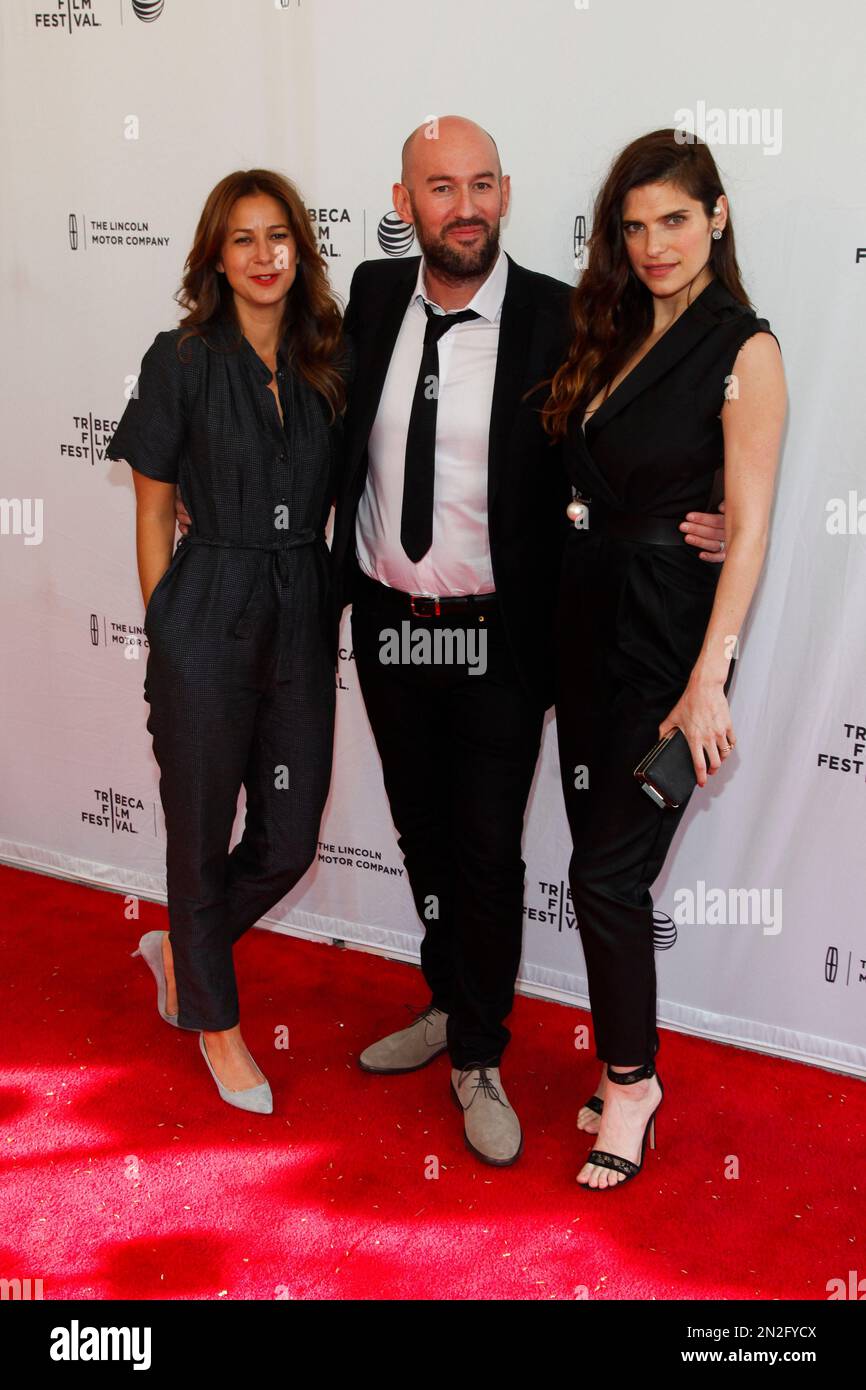 Tess Morris, from left, Ben Palmer and Lake Bell attend the Tribeca ...