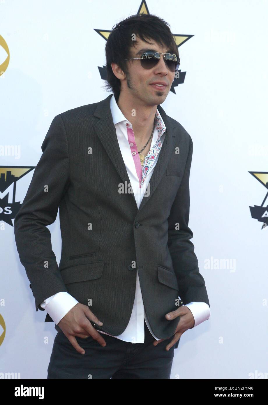 Mo Pitney arrives at the 50th annual Academy of Country Music Awards at ...