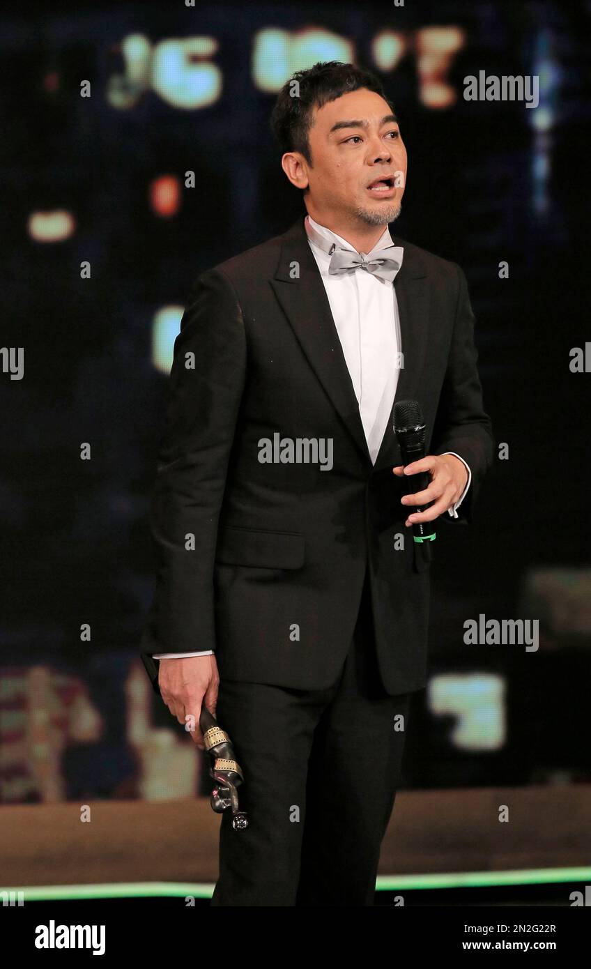 Hong Kong actor Lau Ching Wan wins the Best Actor Award for the movie ...