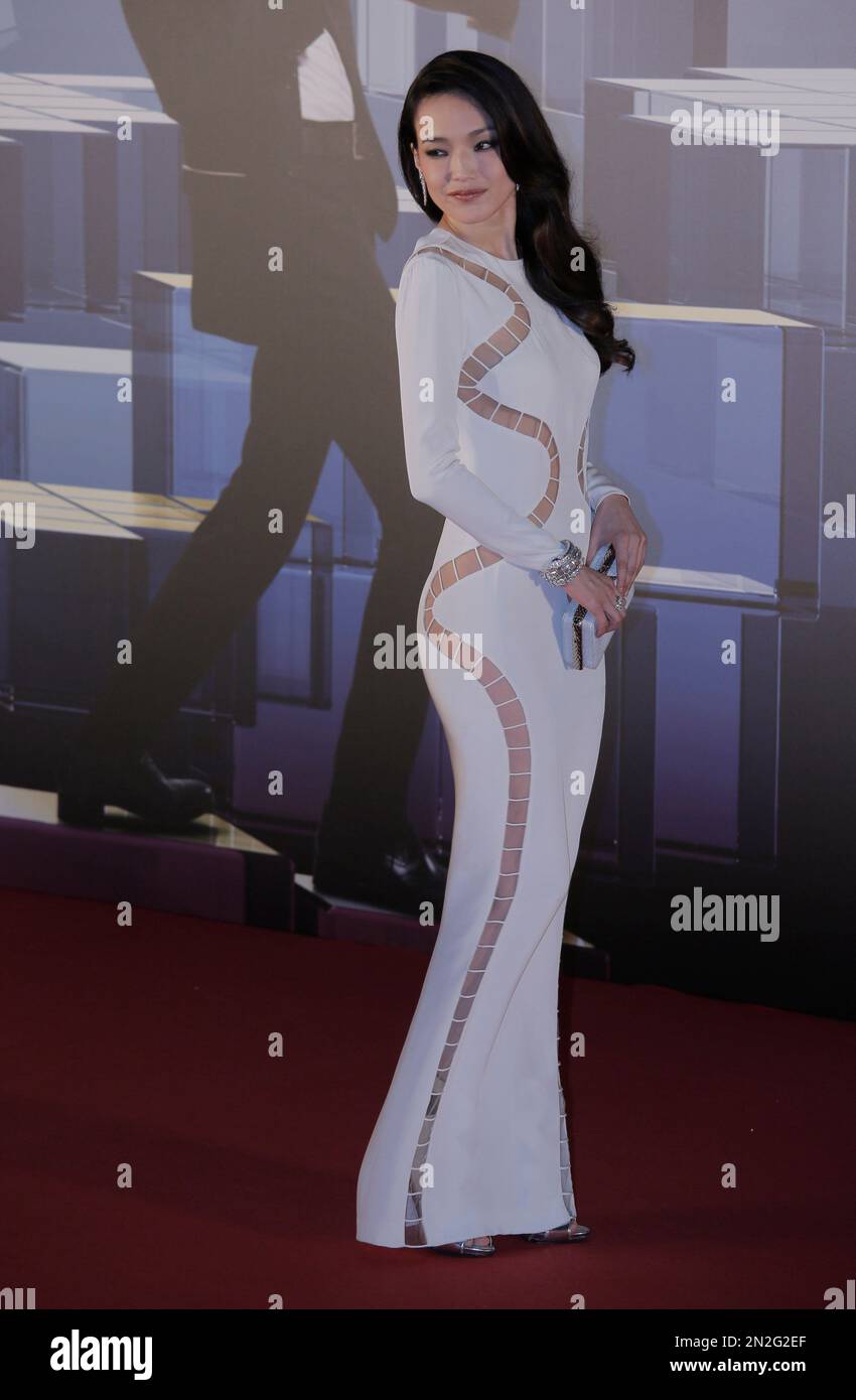 Taiwan actress Shu Qi poses on the red carpet of the Hong Kong Film ...