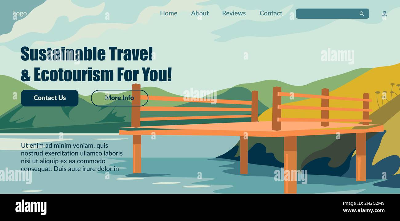 Eco ecotourism Stock Vector Images - Alamy