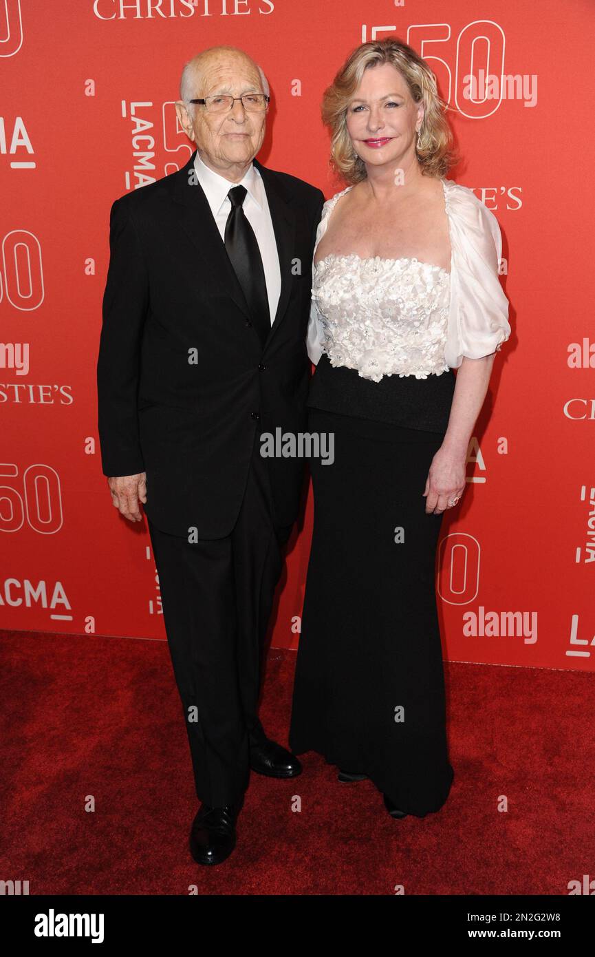 Producer Norman Lear, left, and Lyn Lear arrives at LACMA's 50th ...