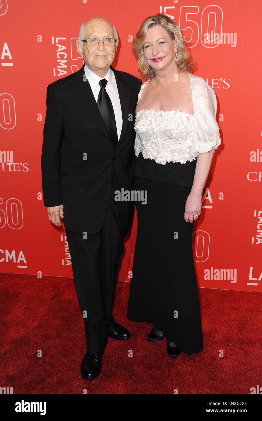 Producer Norman Lear, left, and Lyn Lear arrives at LACMA's 50th ...