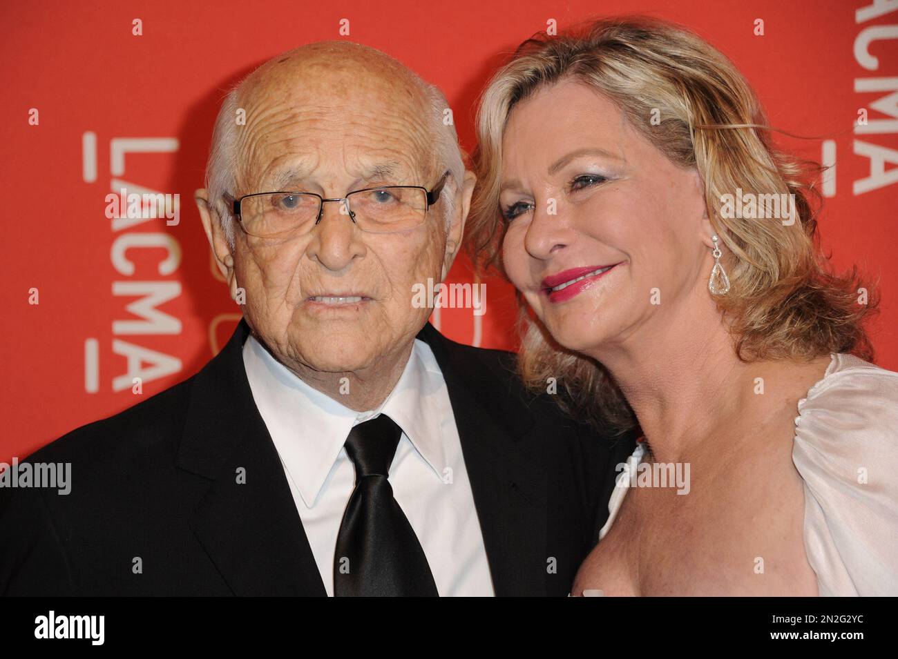 Producer Norman Lear, left, and Lyn Lear arrives at LACMA's 50th ...
