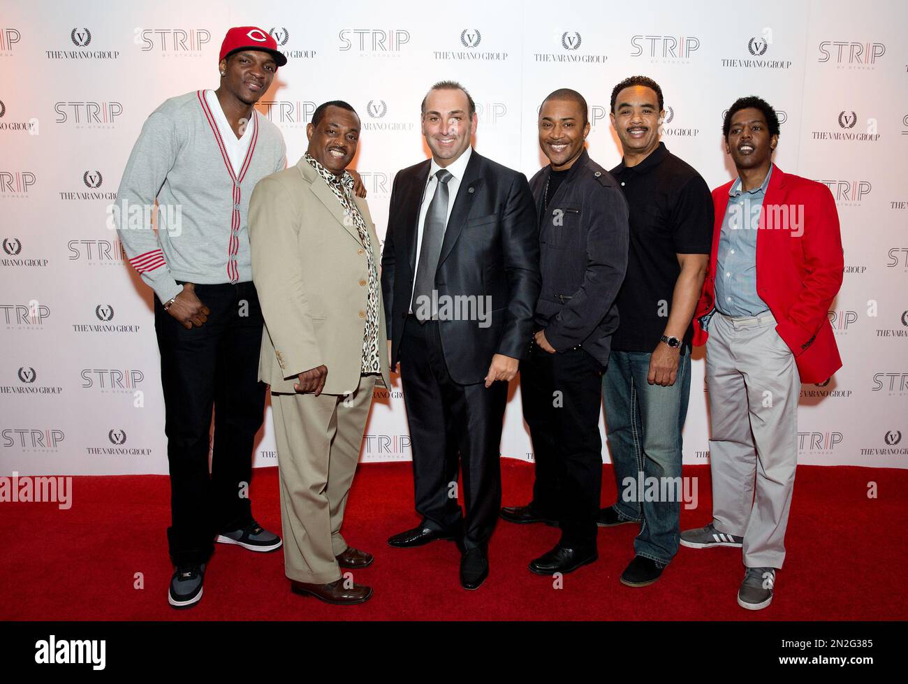 Restaurateur Nick Varano with Kool and the Gang attend the STRIP by ...