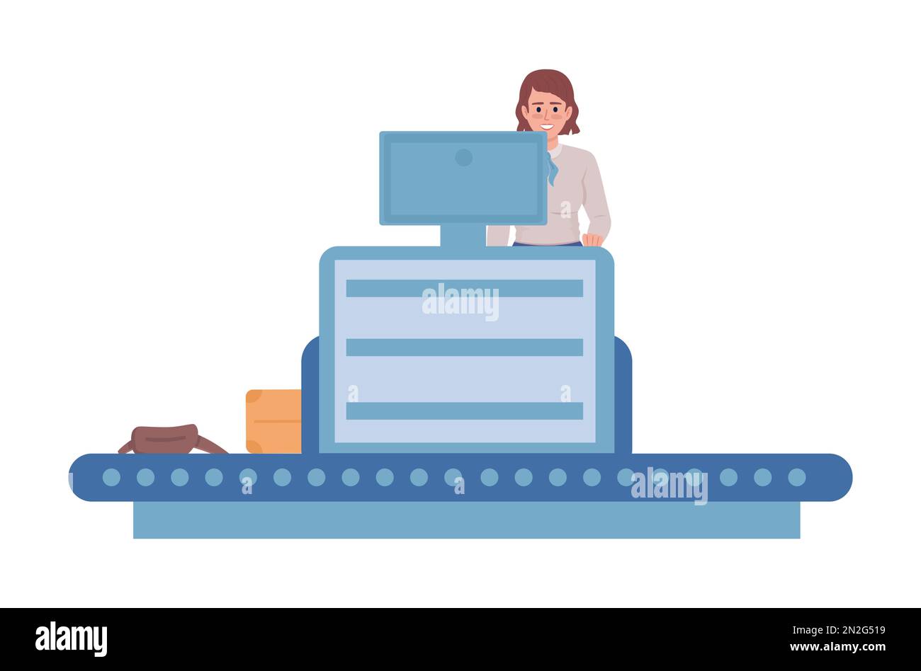 Baggage handler loading luggage airport Stock Vector Images - Alamy Baggage handler loading luggage airport Stock Vector Images - Alamy