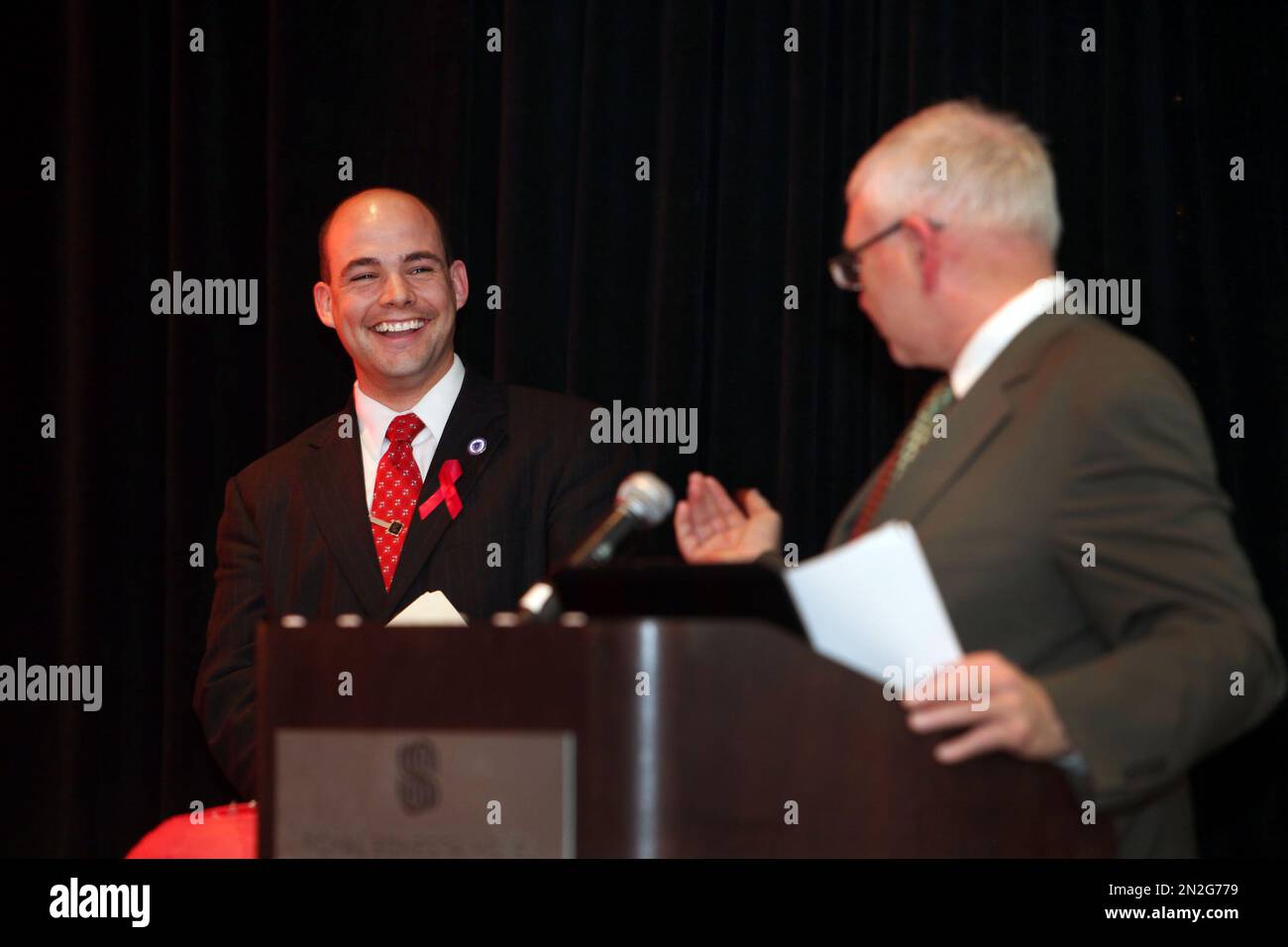 IMAGE DISTRIBUTED FOR BIOGEN - State Rep. Joe McKenna is introduced by ...