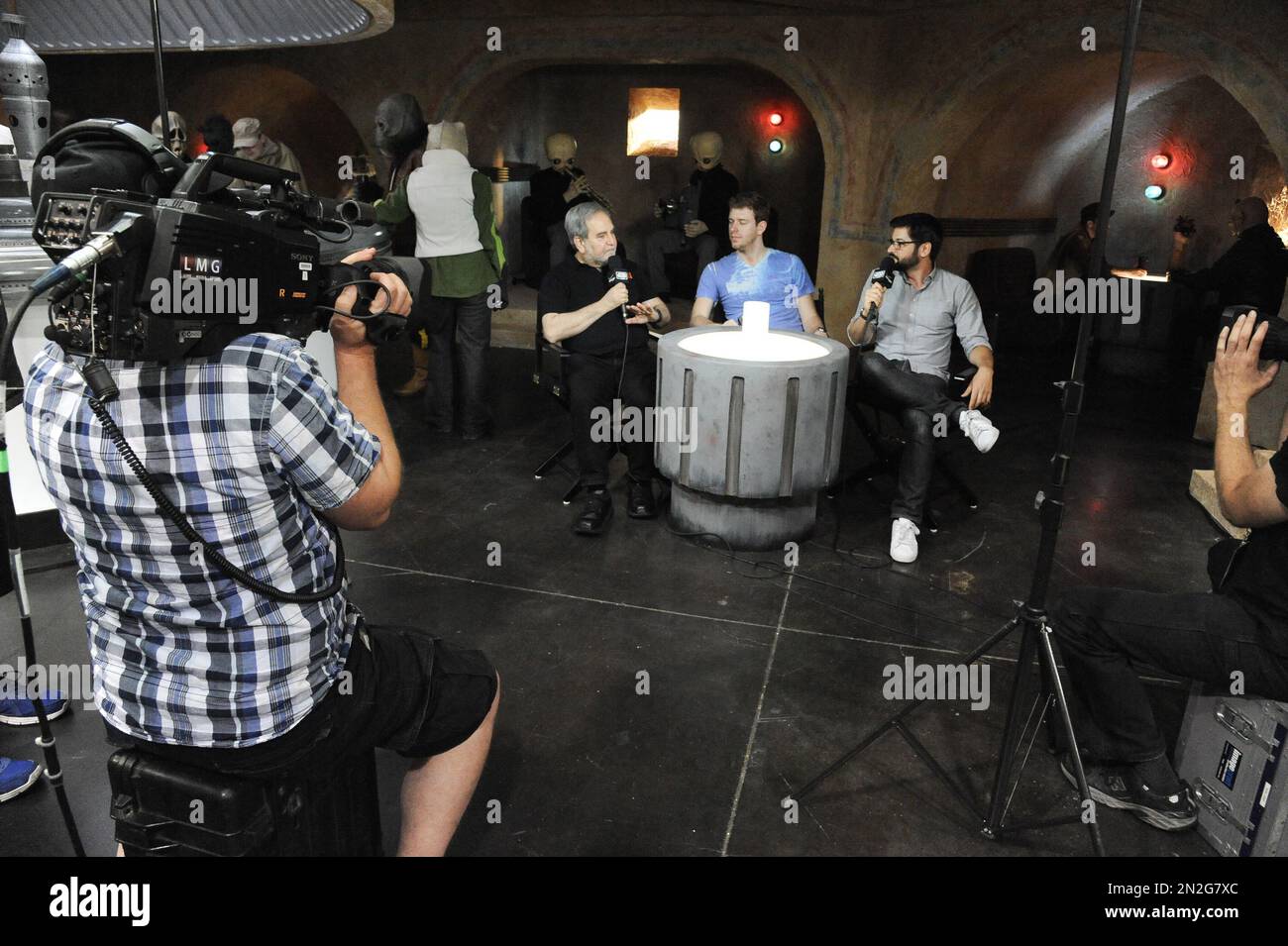 Steve Sansweet, from left, Corey Vidal, and Anthony Carboni appear on ...