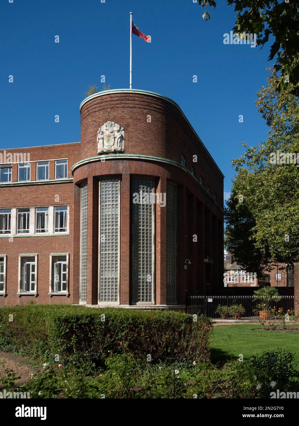 LONDON, UK - SEPTEMBER 27, 2018: Laboratory Building on Rosebery Avenue ...