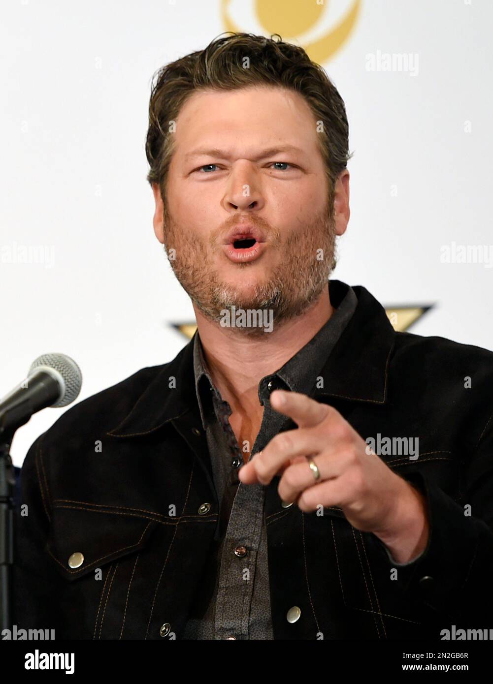 Blake Shelton, co-host of Sunday's 50th Academy of Country Music Awards ...
