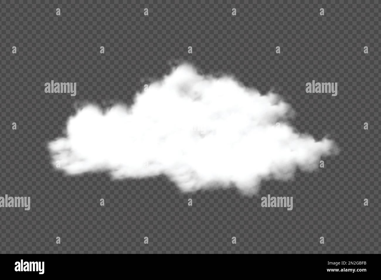 Realistic dense cloud vector design on a dark background. Cloud ...