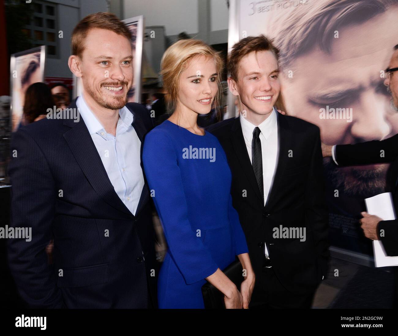 Michael Dorman, from left, actress Isabel Lucas, and actor James Fraser ...