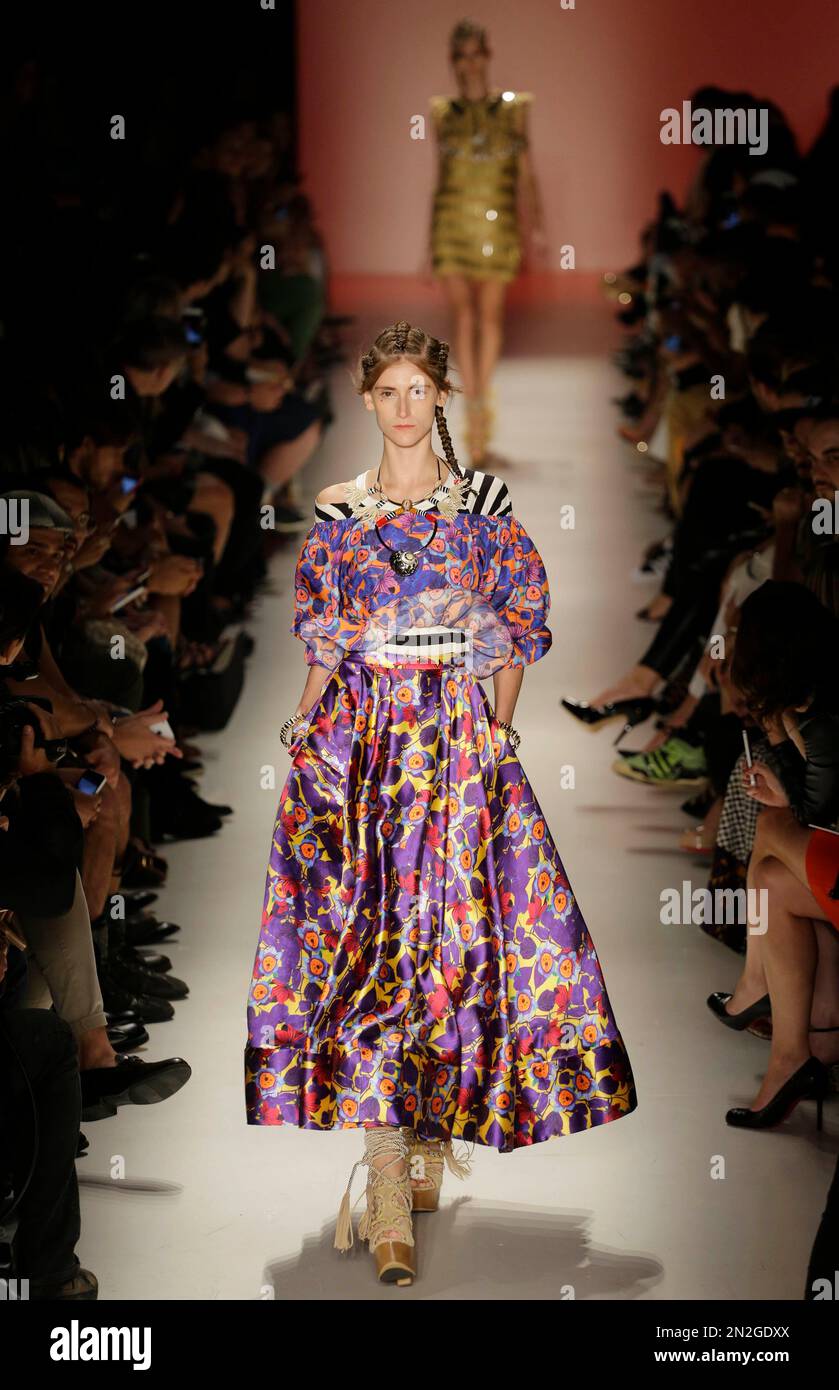 A model wears a creation from the Teca by Helo Rocha Summer collection ...