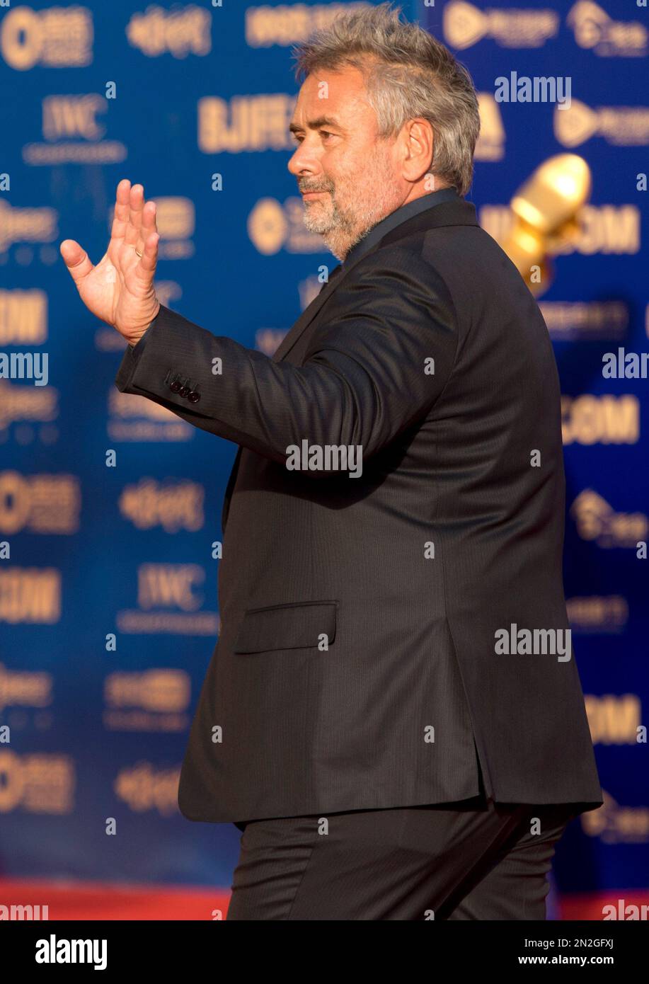 French director Luc Besson arrives for the grand opening of the 5th ...