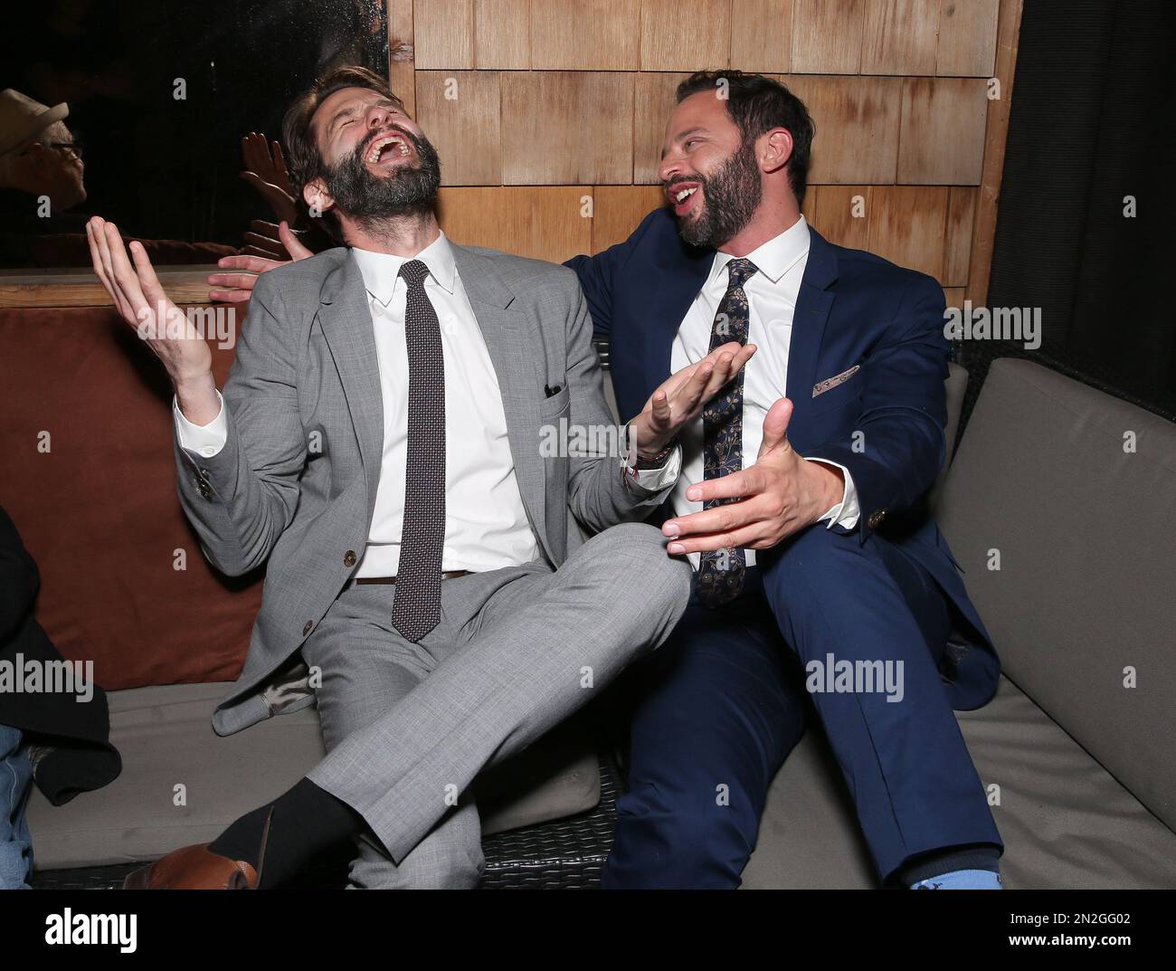 TWC RADiUS Co-President Jason Janego and Nick Kroll attend the party ...
