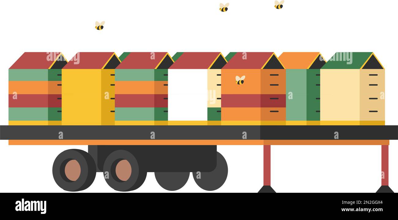 Beehive trailer Cut Out Stock Images & Pictures - Alamy
