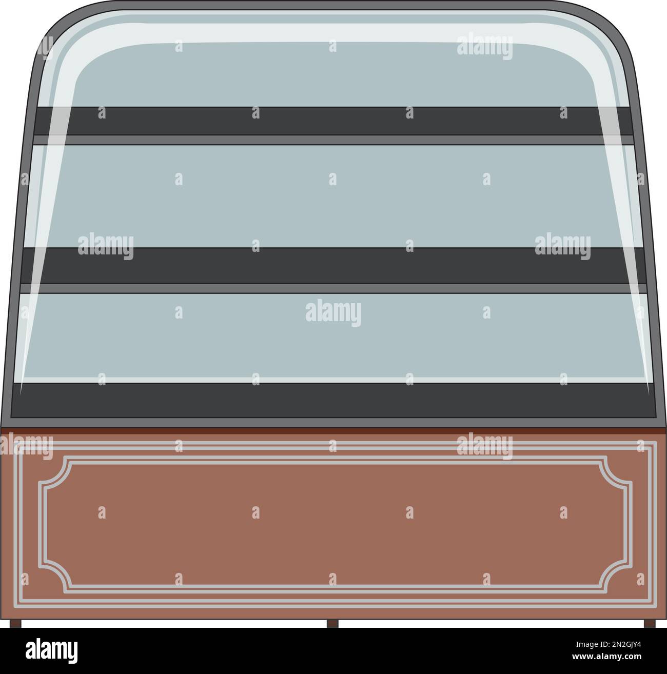 A bakery shelf display isolated illustration Stock Vector Image & Art ...