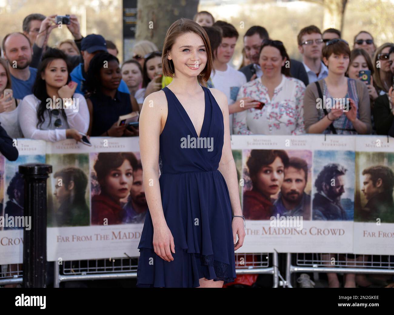 Jessica Barden poses for photographers upon arrival at the BFI ...