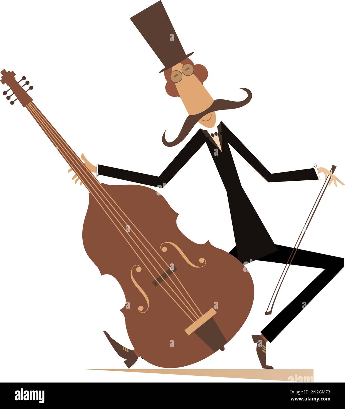 Cellist white background Stock Vector Images - Alamy