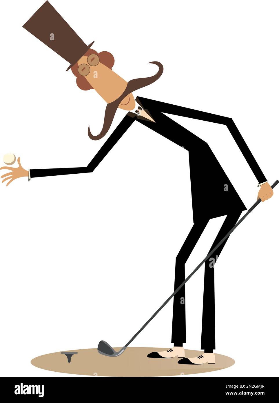 Golf the old course Stock Vector Images - Alamy