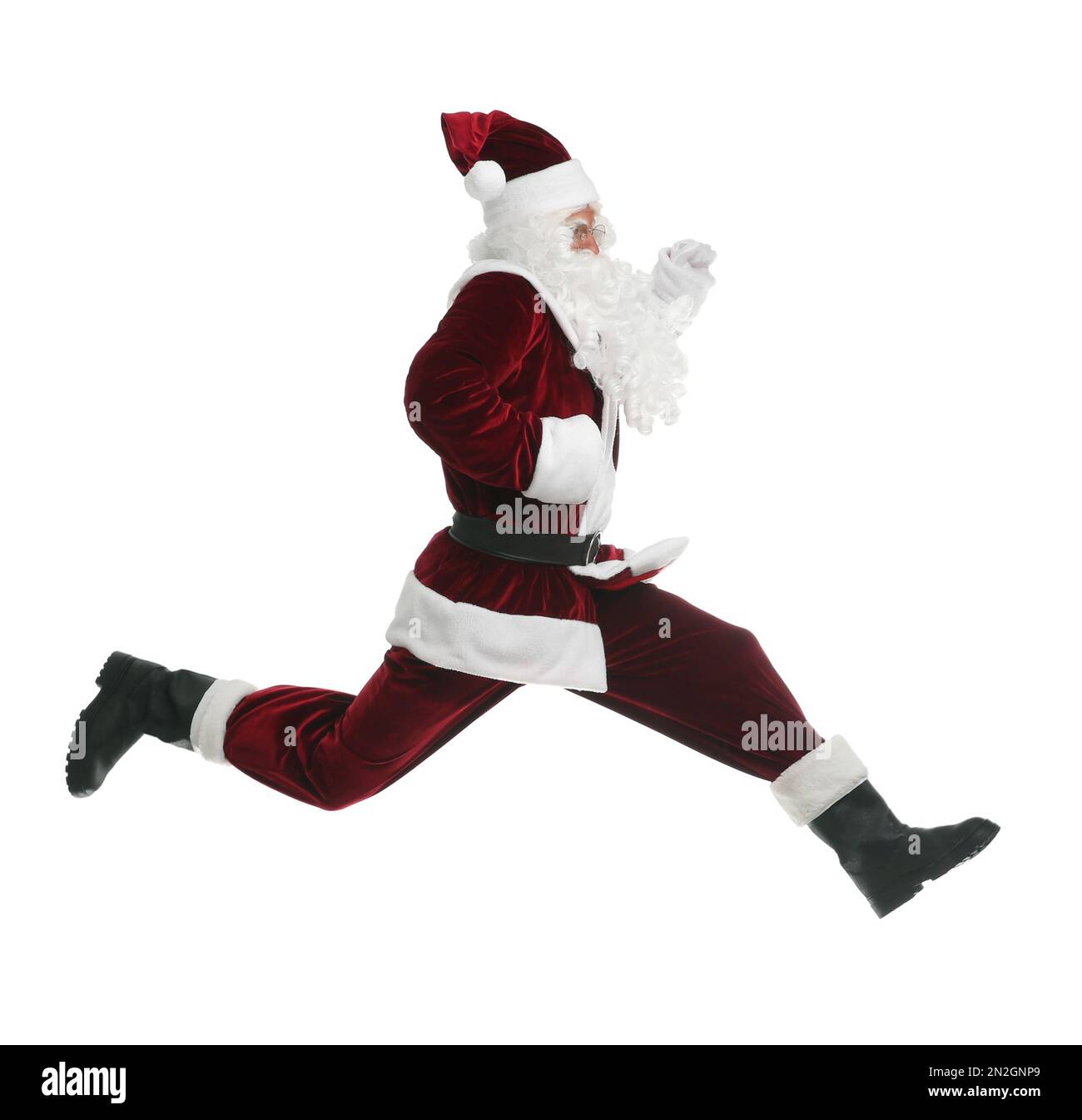 Santa claus funny jumping hi-res stock photography and images - Alamy
